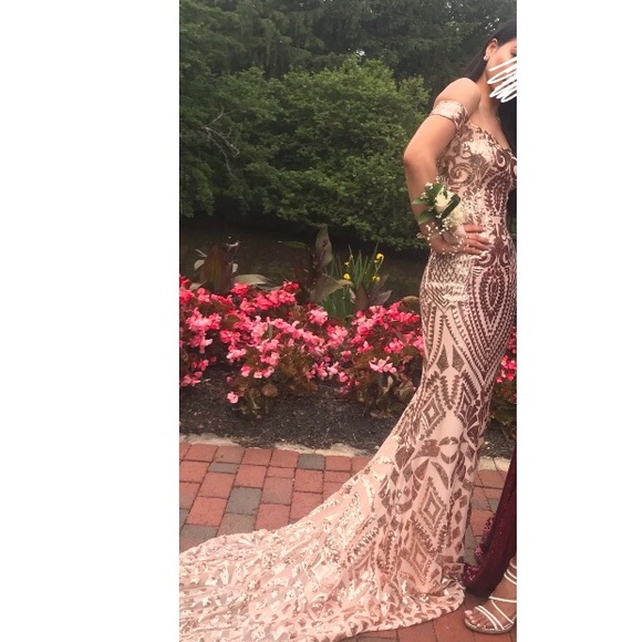 Dresses | Rose Gold Prom Dress Worn 1x | Poshmark